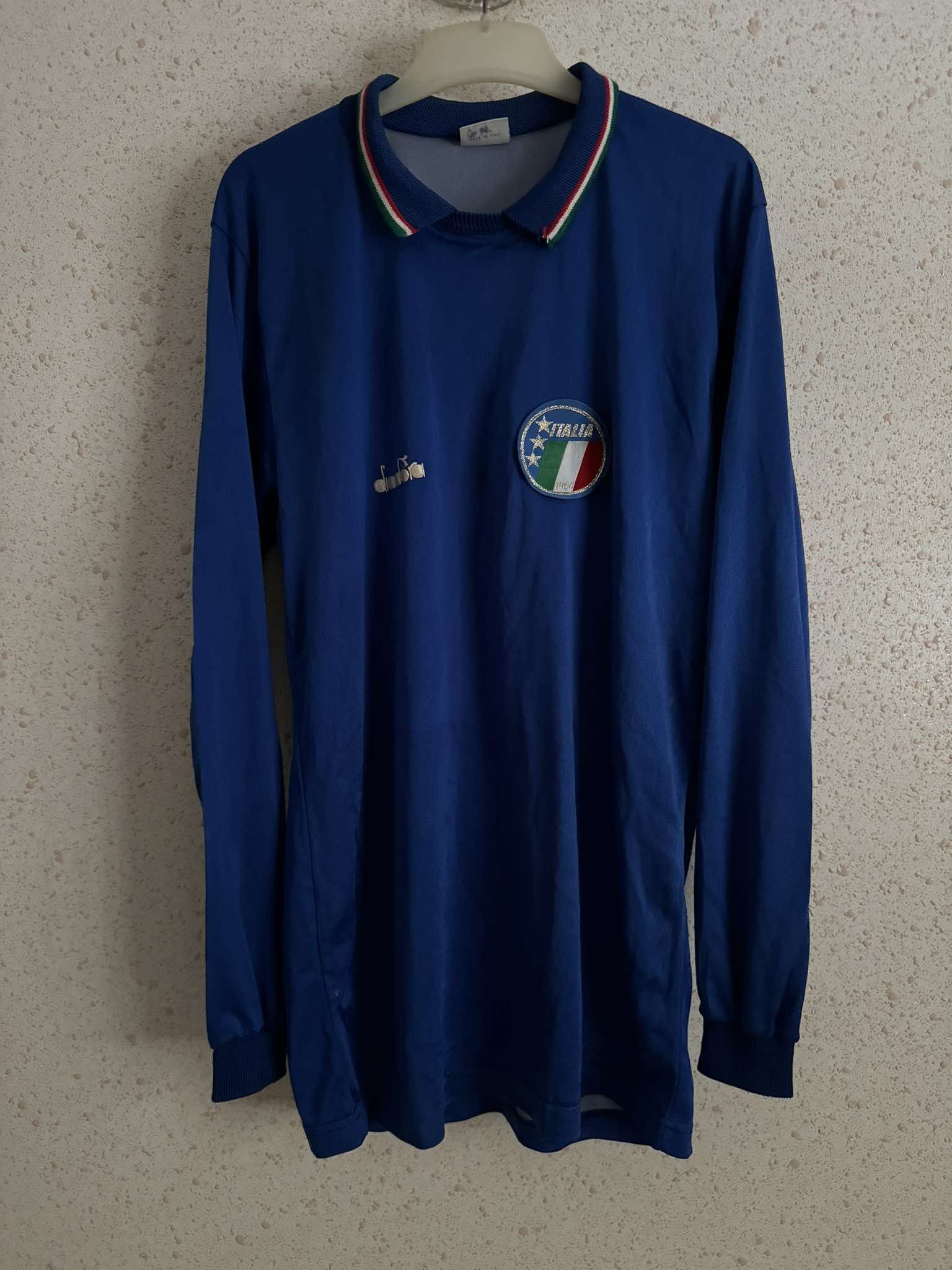Diadora × Soccer Jersey × Vintage Italy 1986/90 Home Shirt Diadora Long ...