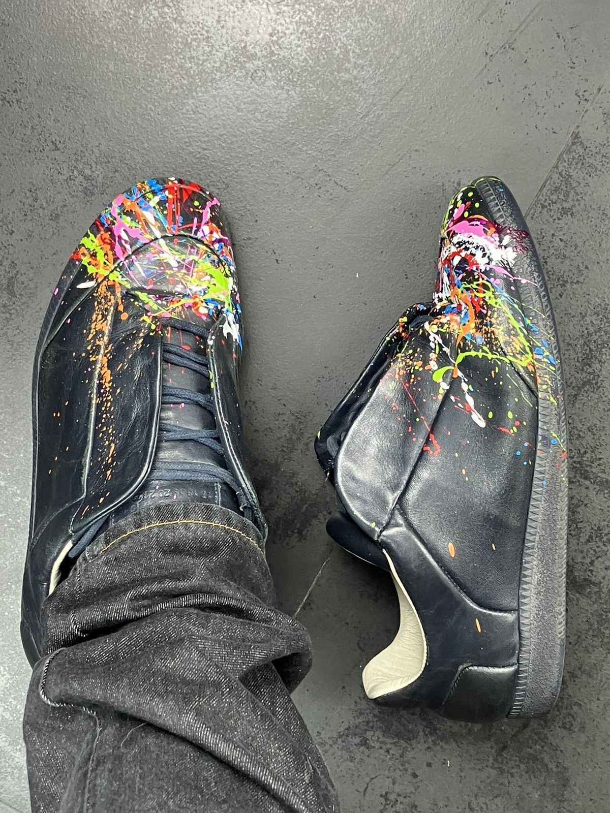 Maison Margiela [Custom] Maison Margiela Future Low “Paint Splatter ...