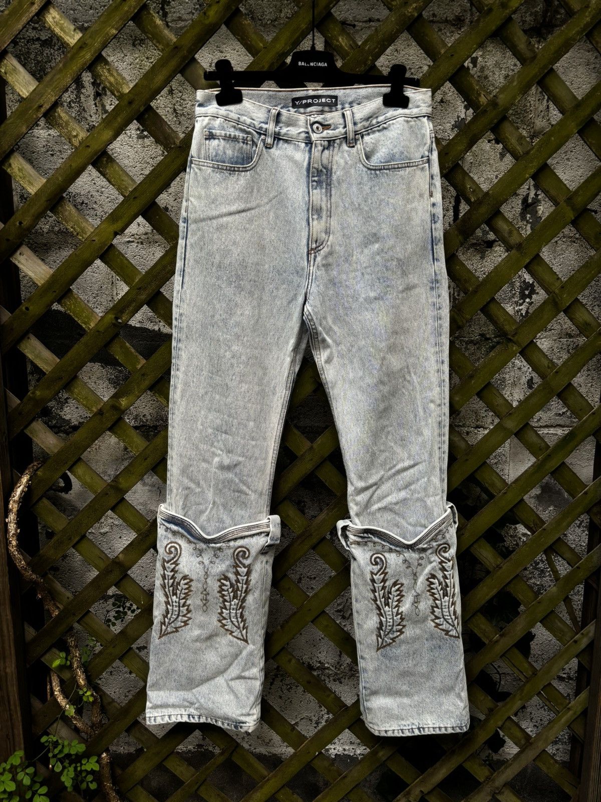 Y/Project Y/Project Indigo Cowboy Cuff Denim | Grailed