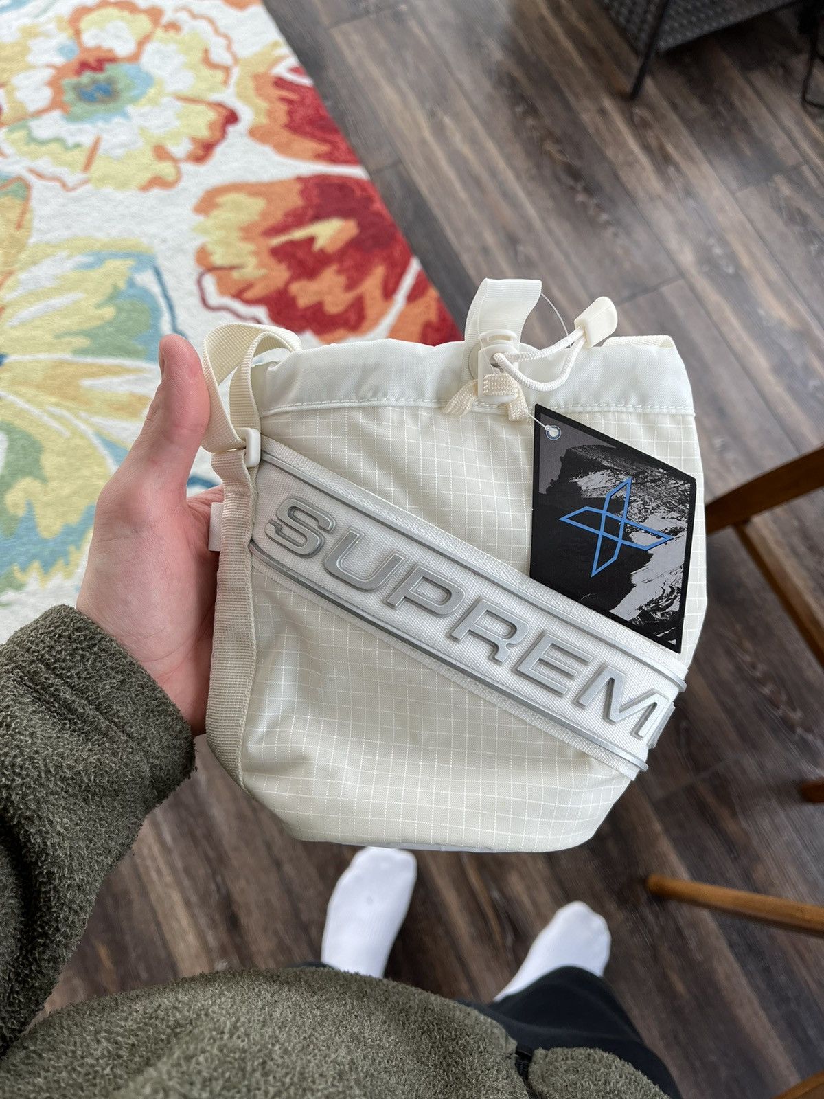 Supreme Supreme Small Cinch Pouch FW23 White | Grailed