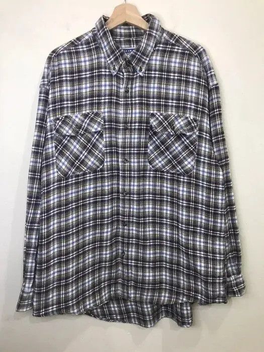 Vintage Break Off Plaid Tartan Flannel Shirt | Grailed