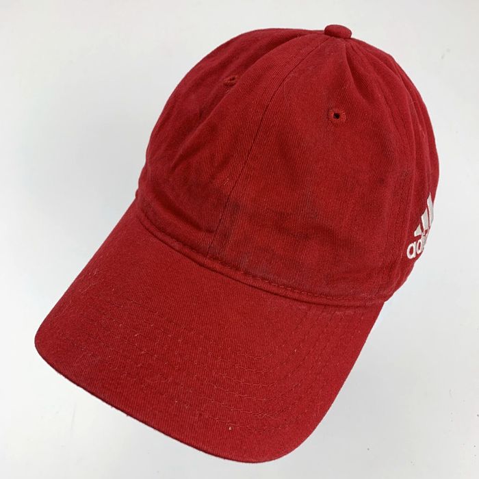 Adidas Adidas Red Ball Cap Hat Adjustable Baseball | Grailed