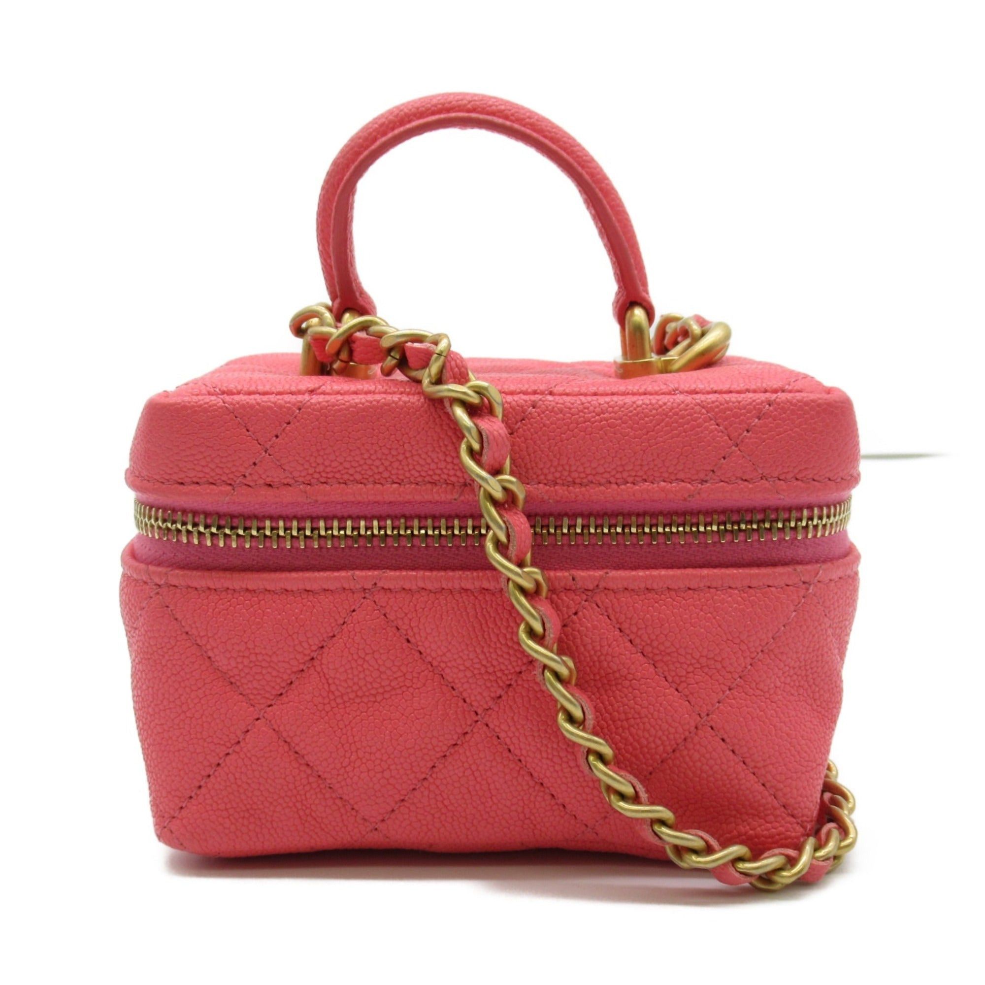 Chanel CHANEL Mini Chain Vanity Pink Caviar Skin [Grained Calf] | Grailed