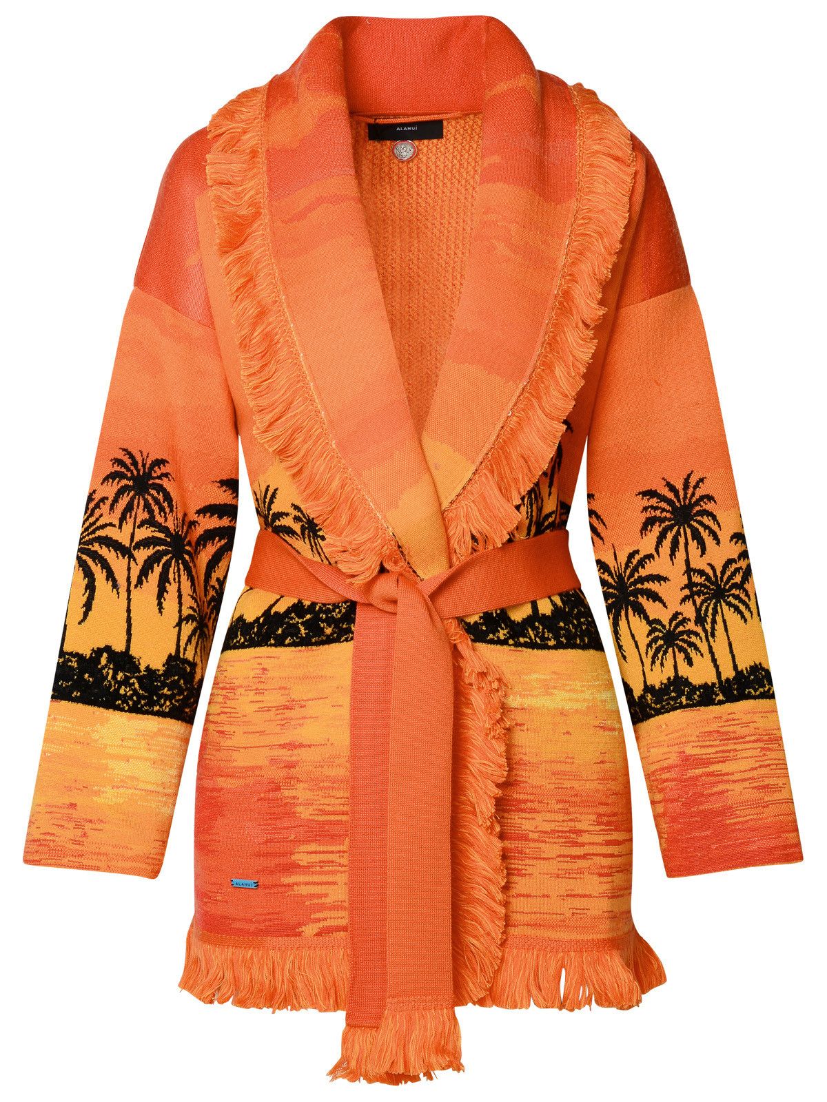 Alanui ALANUI 'Kerala Sunset' Orange Wool Blend Cardigan | Grailed