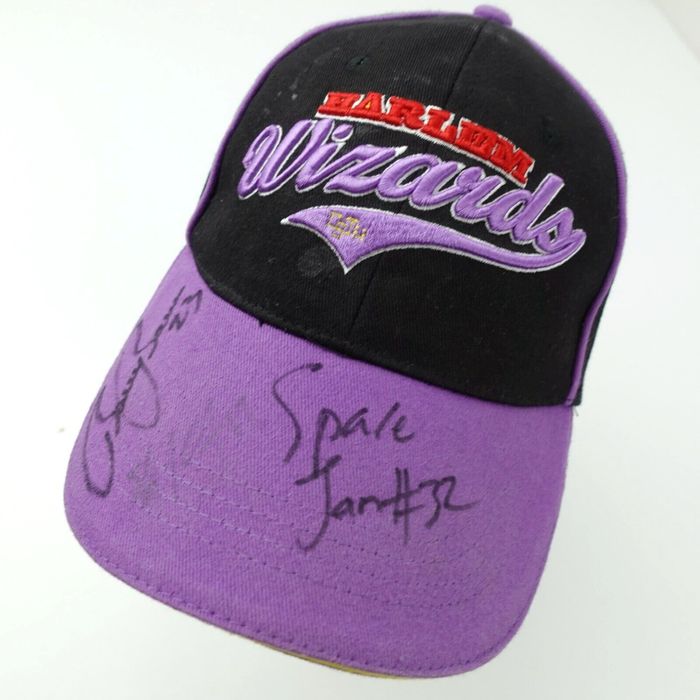 Bally Harlem Wizards 50 Years Signed Adjustable Adult Baseball Ball Cap ...