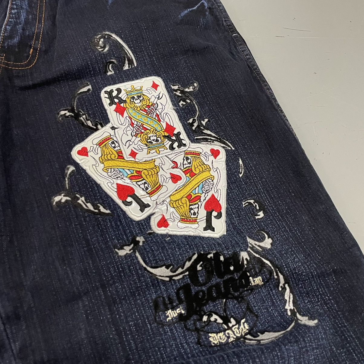 Vintage Crazy vintage Y2K Jnco style playing card baggy wide denim ...