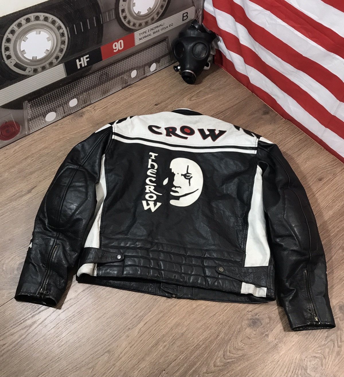 Vintage 🕸RARE🕸Vintage The Crow full Leather Racing Jacket XL XXL | Grailed