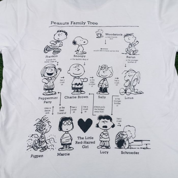 Vintage Vintage Snoopy Peanut Family Tree Tshirt | Grailed