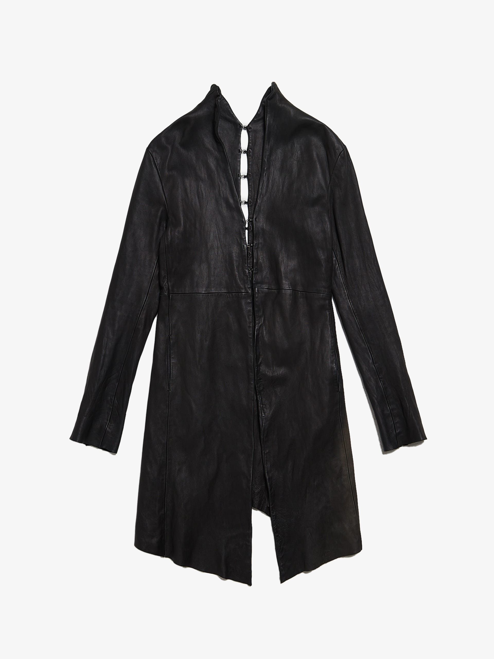 Obscur Black Fitted Open Elongated Trench Cape | Grailed
