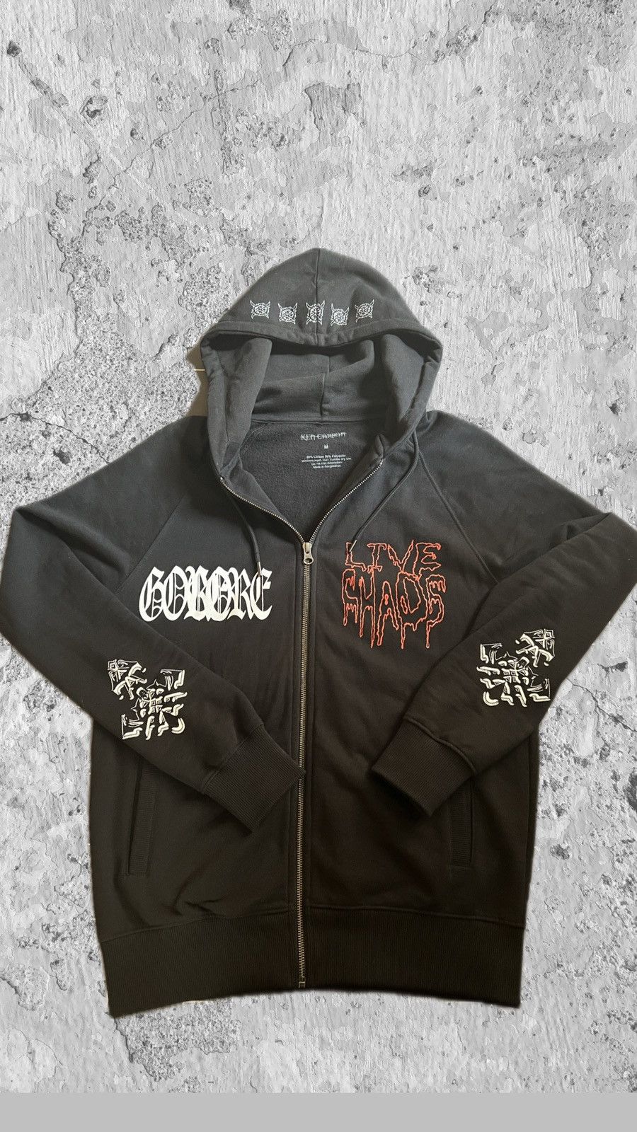 Ken Carson Ken Carson Chaos Tour zip up Hoodie | Grailed