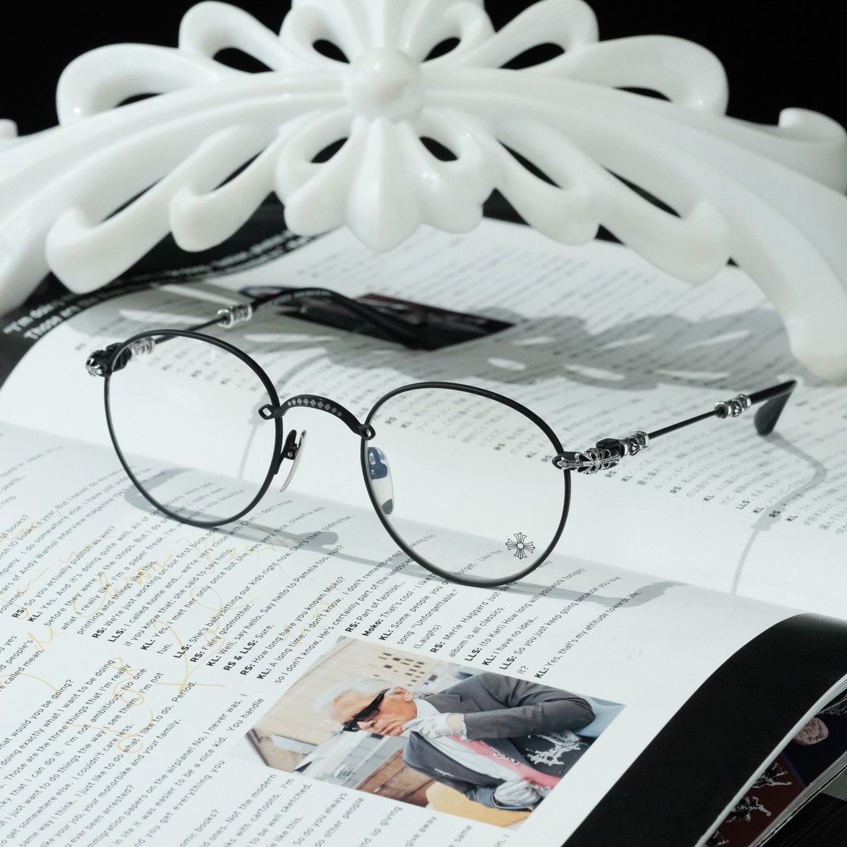 Chrome Hearts CHROME HEARTS DIAMOND PAVED BUBBA - A GLASSES | Grailed