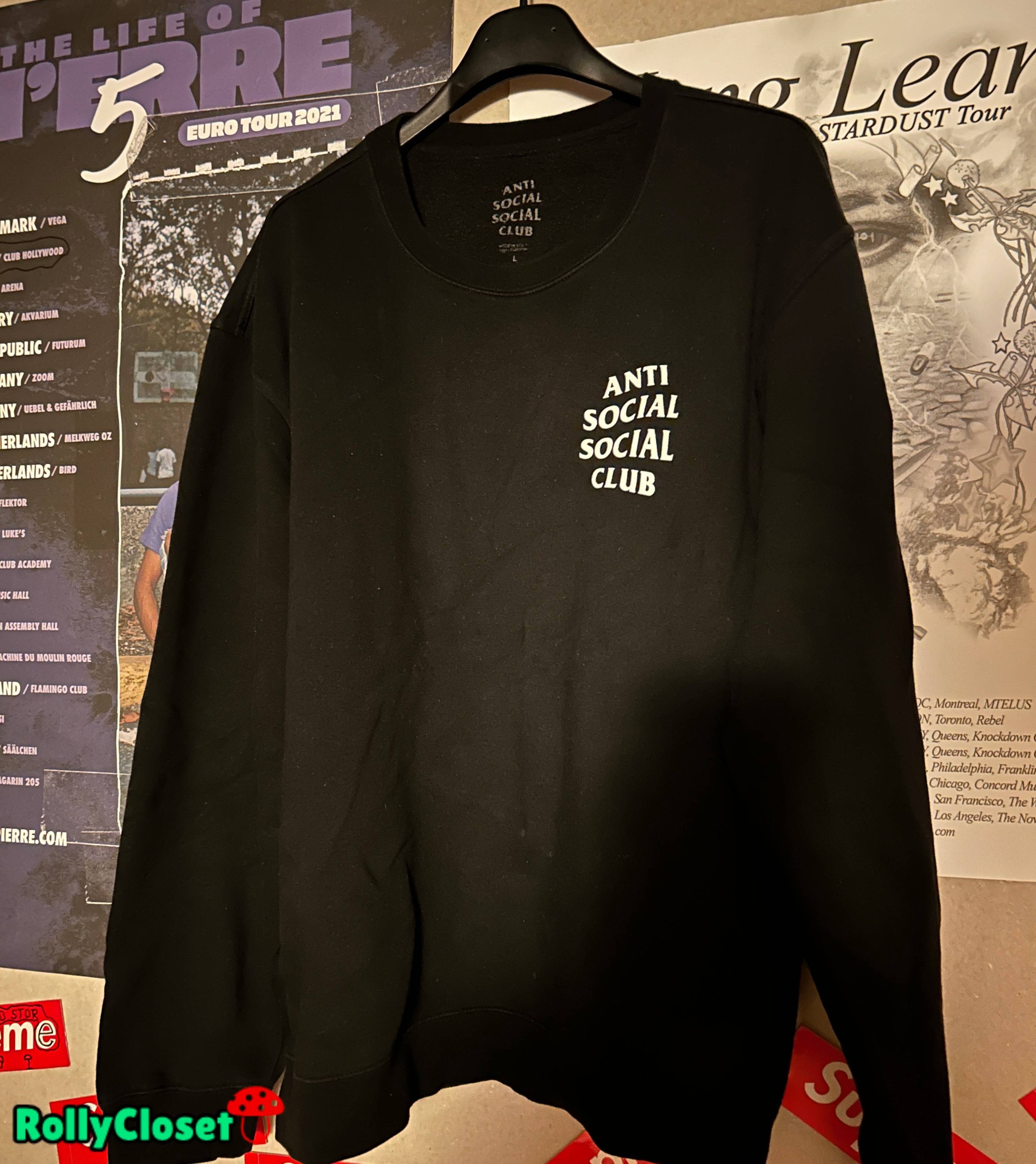 Anti Social Social Club ANTI SOCIAL SOCIAL CLUB ASSC LOGO 2017 BLACK ...