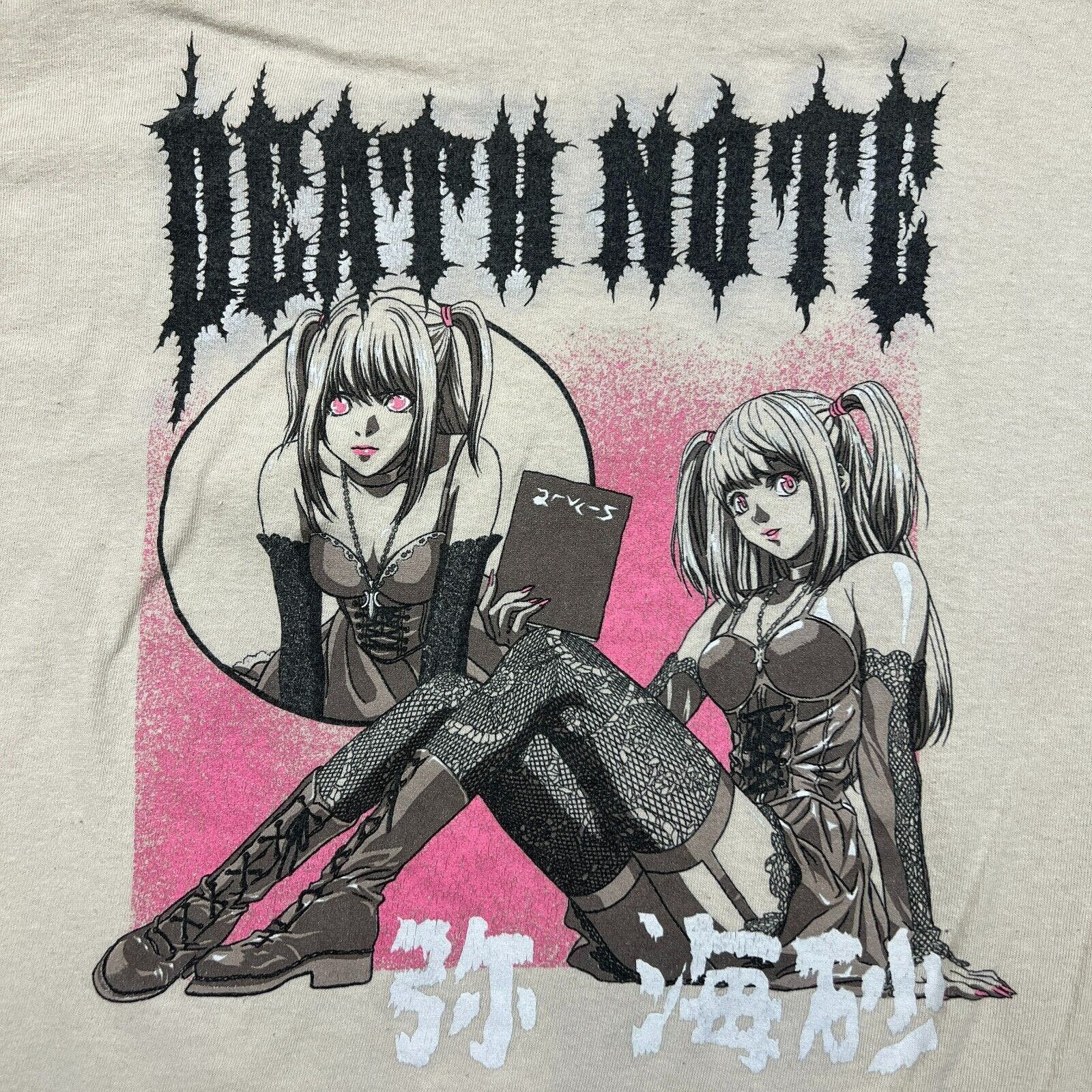 Vintage Vintage Y2K Death Note Misa Misa Anime Tee Mens Large Beige ...