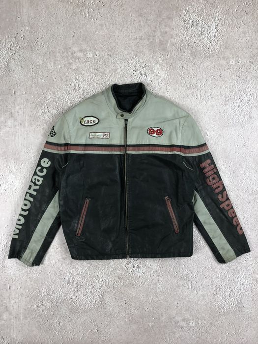Racing Racing leather jacket | Grailed