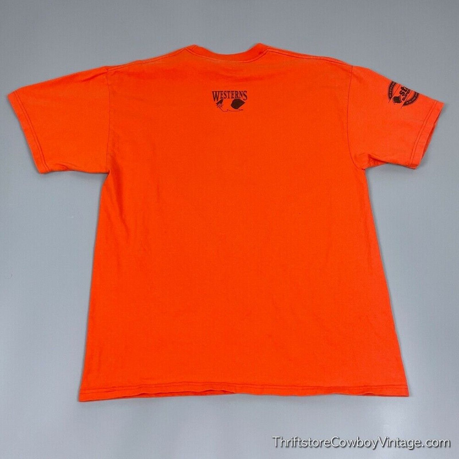 Vintage Vintage Westerns Channel Shirt Orange Starz Super Pak Y2K TV ...