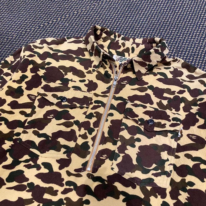 Bape Vintage Bape Camo Pattern Halfzip | Grailed