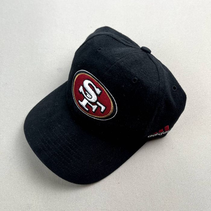 Adidas Vintage San Francisco 49ers Hat Black Adidas Football 90s | Grailed