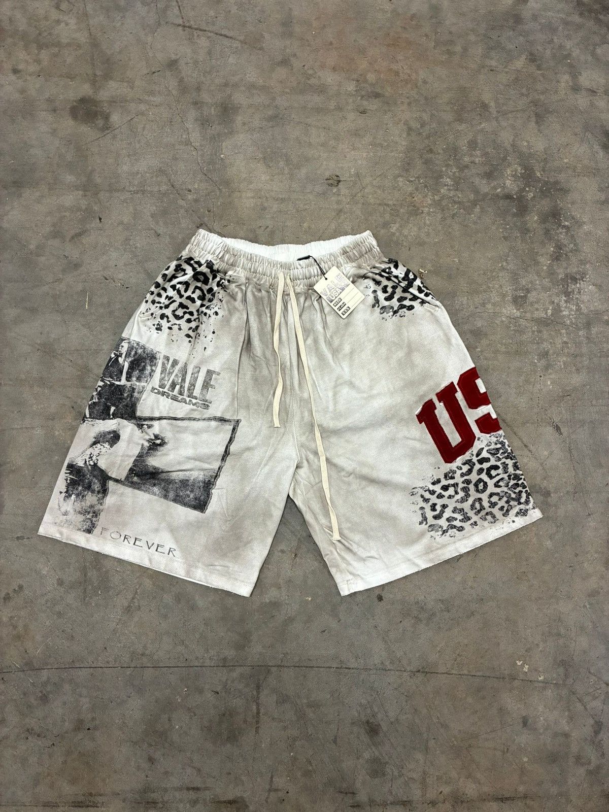 Vale Vale Lives Valley Forever White Cheetah T Shorts Medium New | Grailed