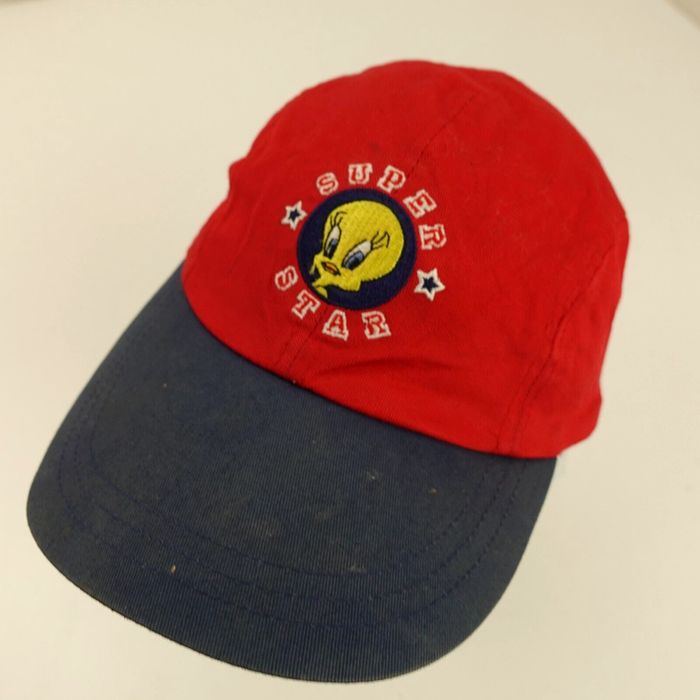 Vintage Tweety Bird Super Star Looney Tunes VTG Youth Ball Cap Hat ...