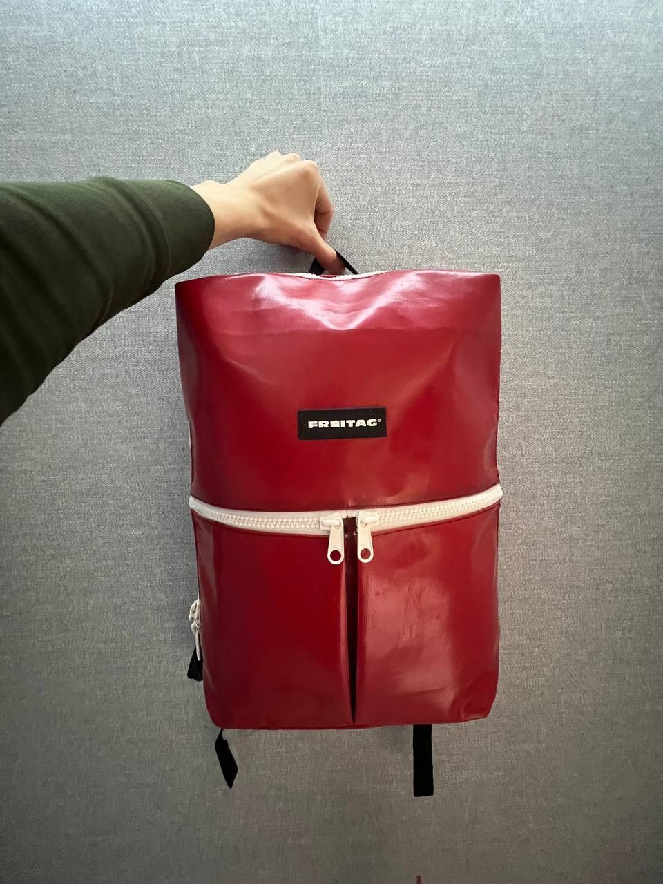 Freitag Freitag Red Backpack Bag | Grailed