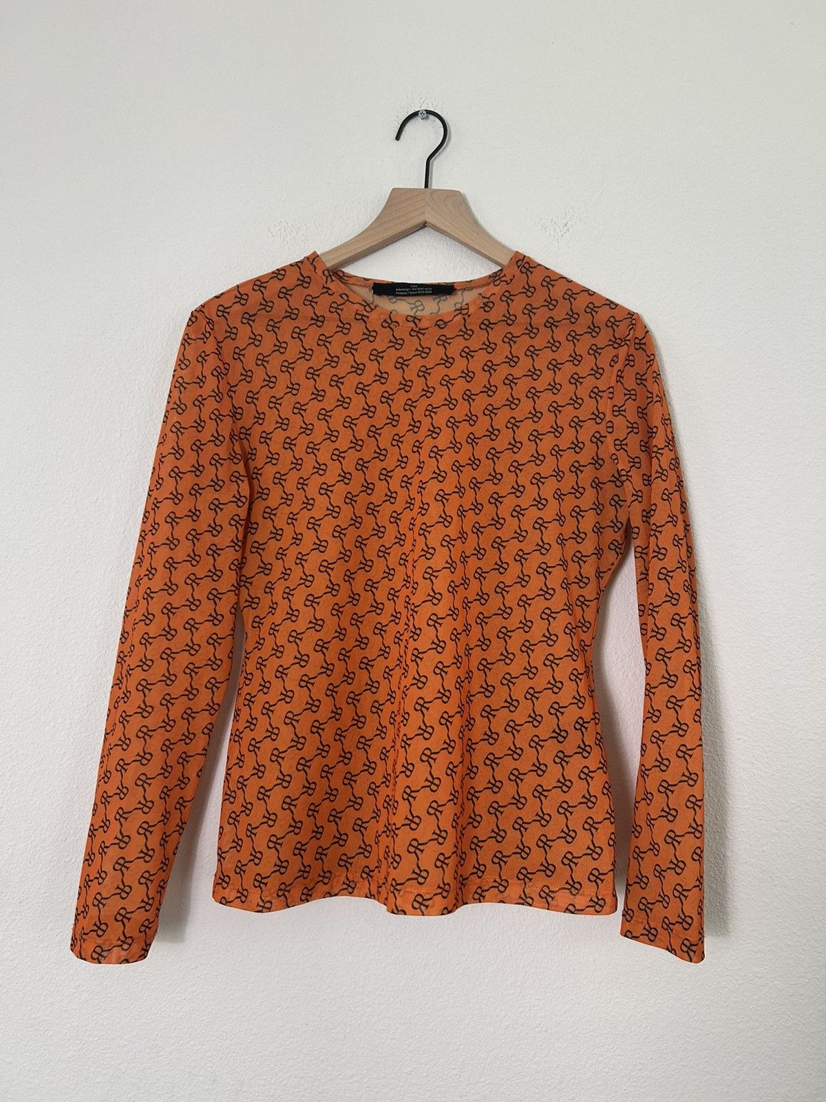 rokh Monogram Logo mesh longsleeve | Grailed