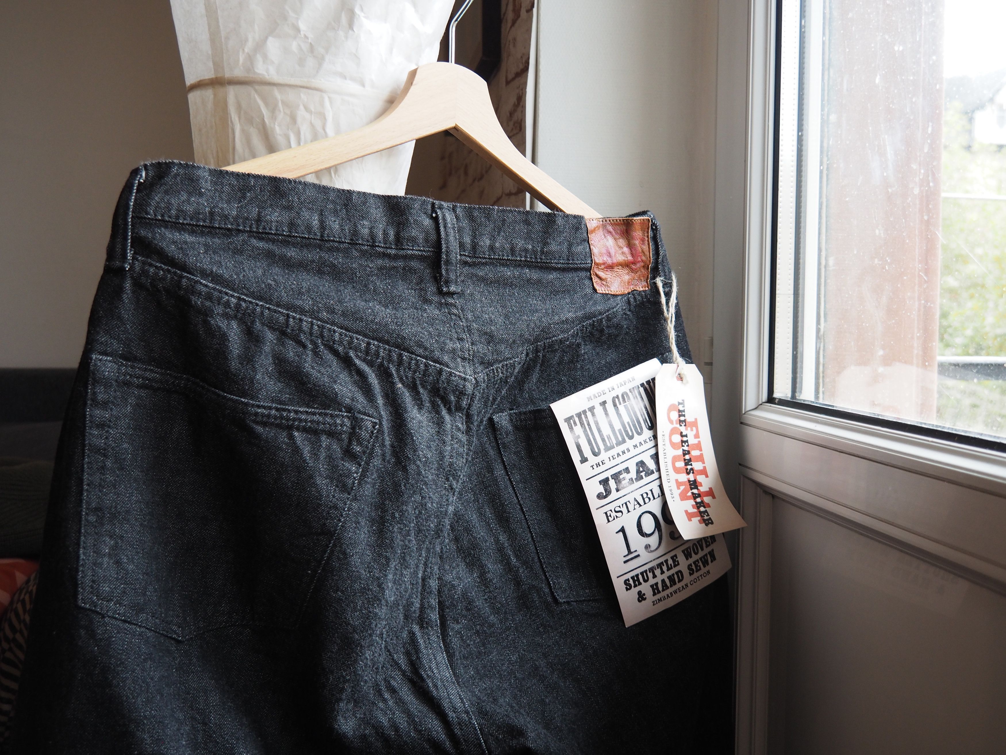 Full Count & Co. Fullcount 0105BK Wide Black Jeans | Grailed
