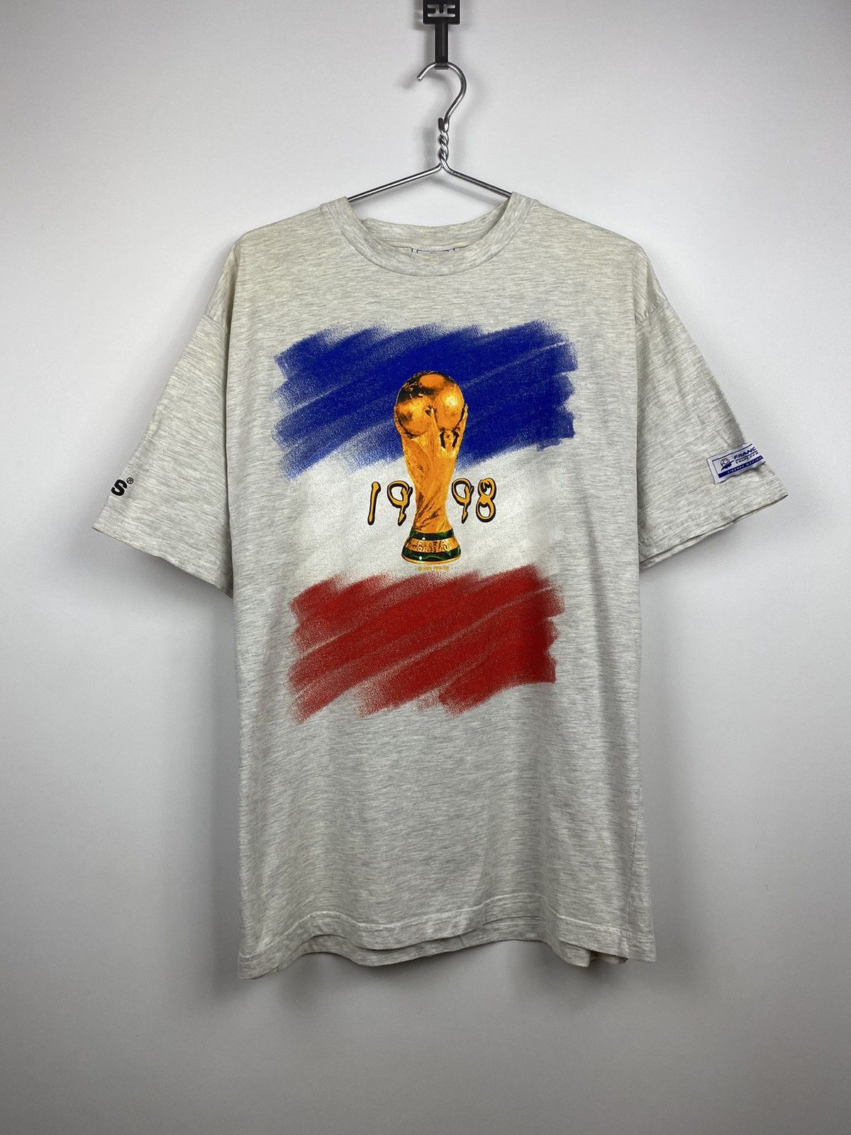 Adidas × Soccer Jersey × Very Rare Vintage 1998 ADIDAS FIFA World Cup France tshirt | Grailed