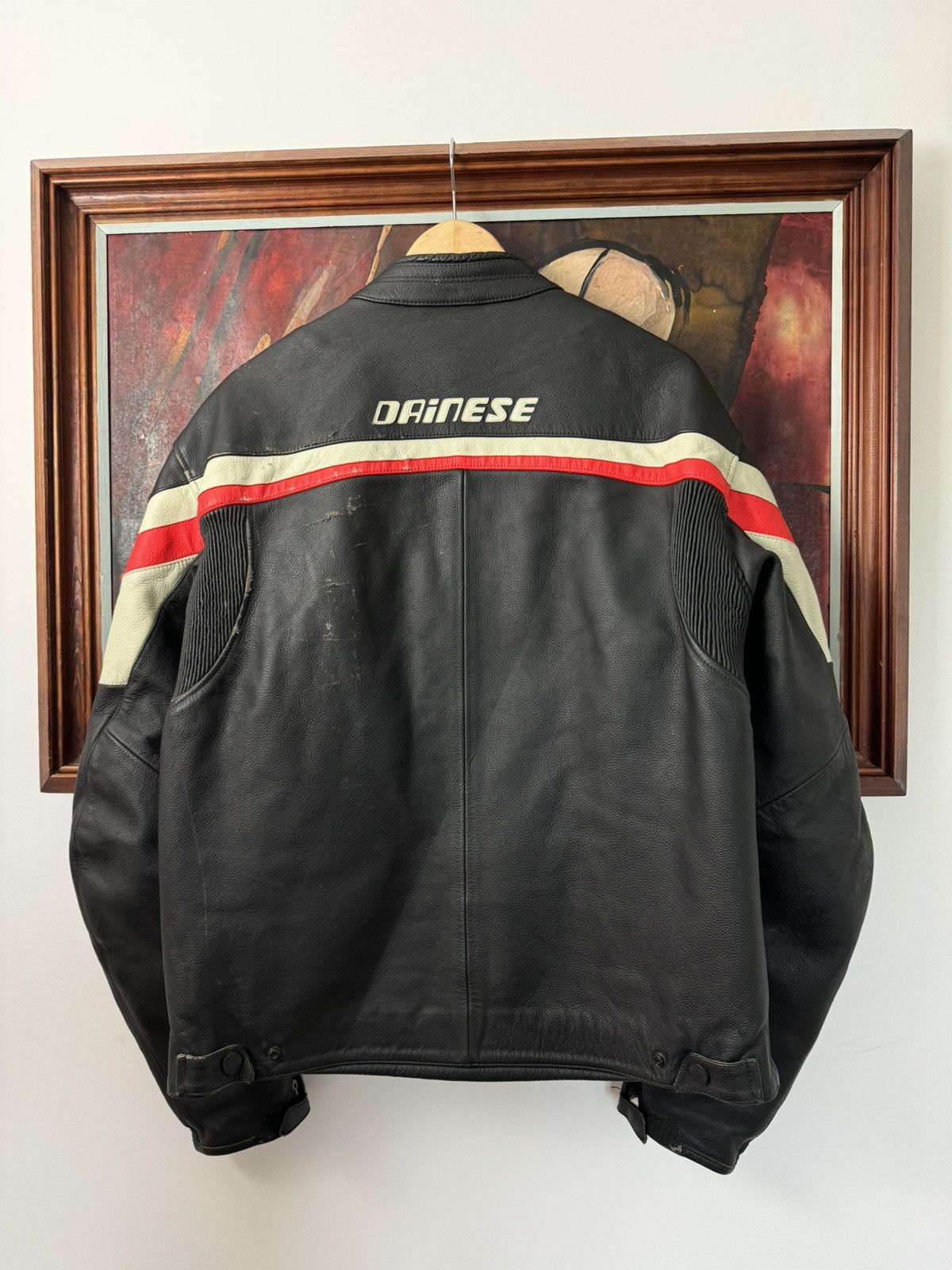 Dainese × Leather Jacket × Racing Vintage Dainese Leather Biker Moto ...