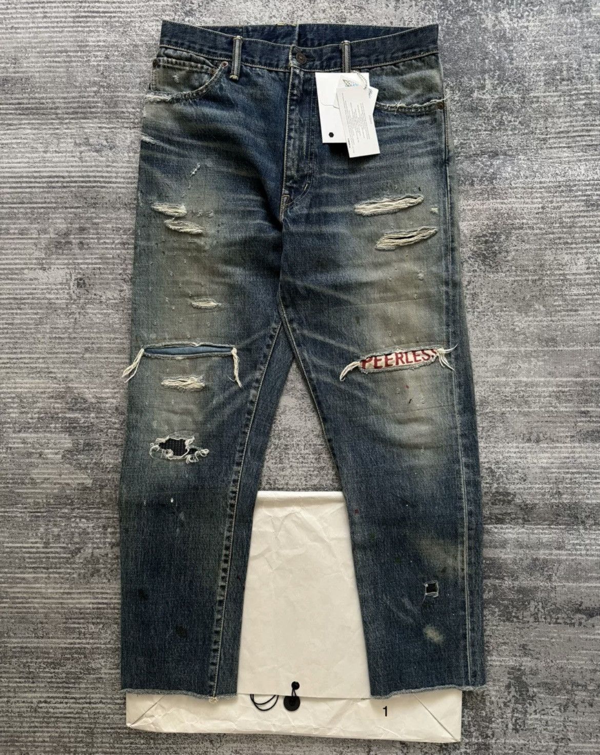 Visvim VISVIM 19AW JOURNEYMAN TACKED CRASH jeans 2407-Nextarrow | Grailed