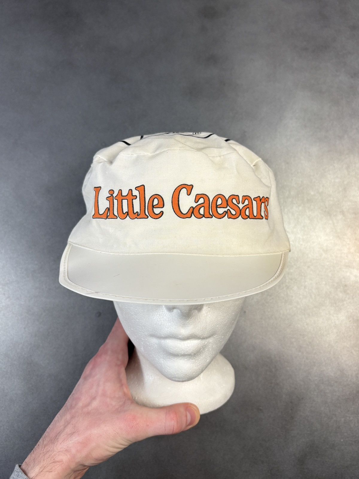 Vintage Vintage Little Caesars Hat Vintage Painters Cap Pillbox 70s ...