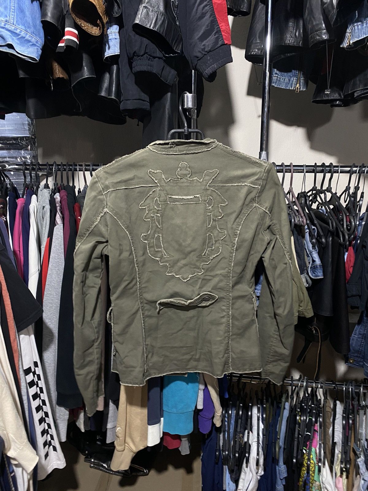 Avant Garde × Bomber Jacket × Replay Replay coat made in italy pattern ...