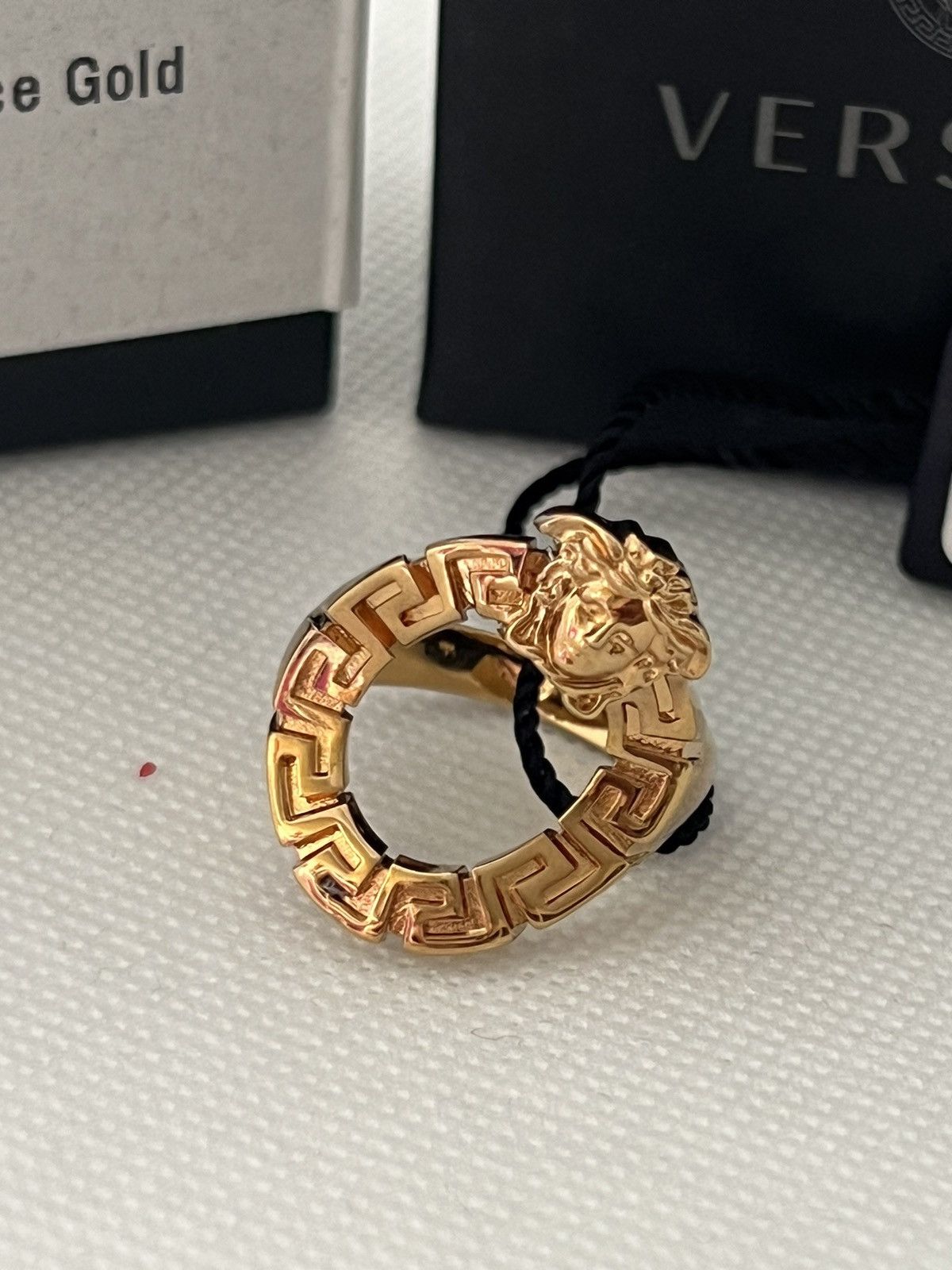 Versace Versace Medusa head ring 8 3/4 | Grailed