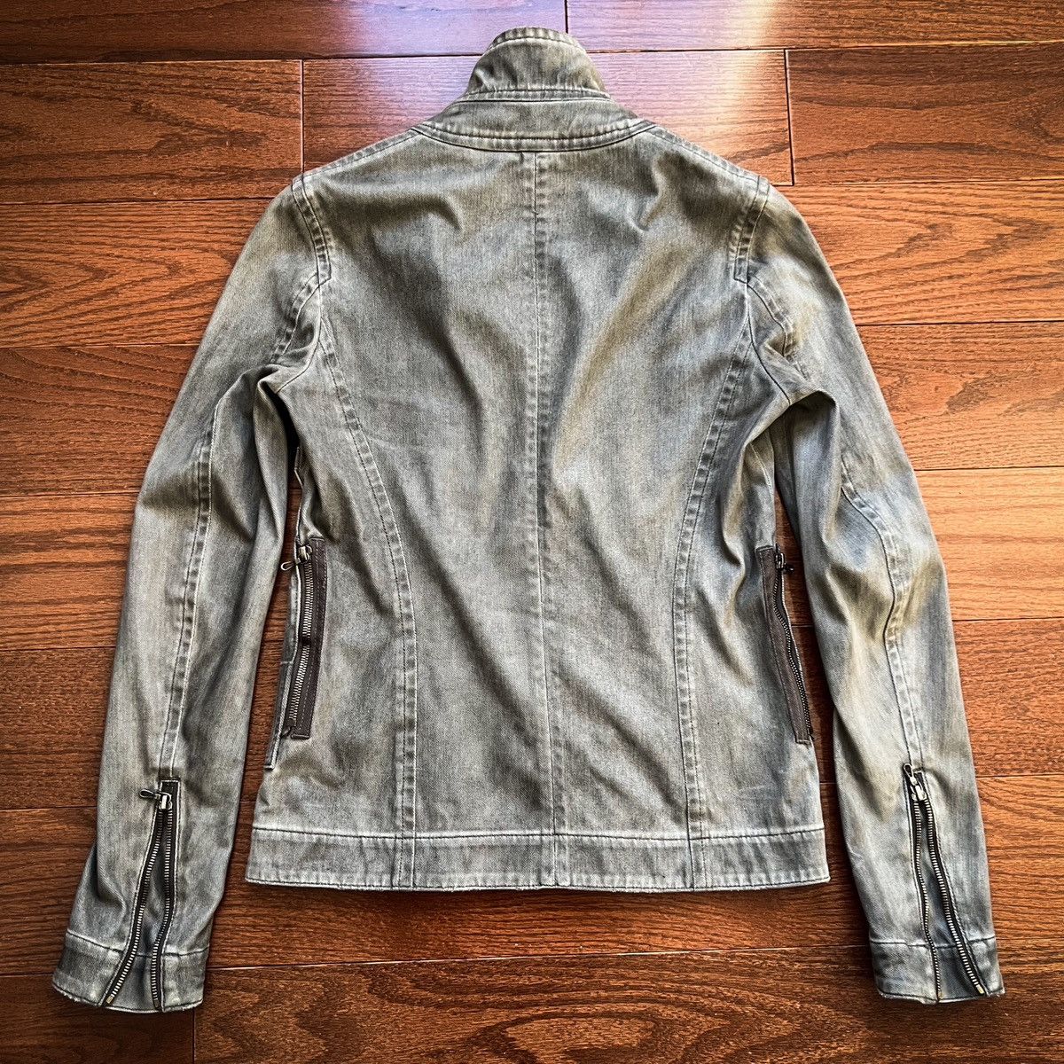 Julius Julius_7 SS11 Chaos: Ontological Anarchism Knit Denim Jacket ...