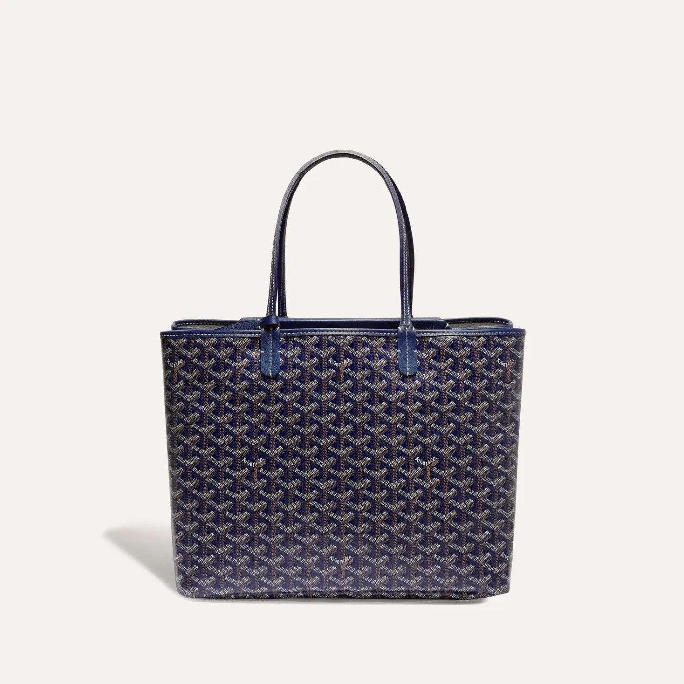 Goyard GOYARD BAG TOTE MONOGRAM LEATHER BLACK WHITE SAINT LOGO | Grailed