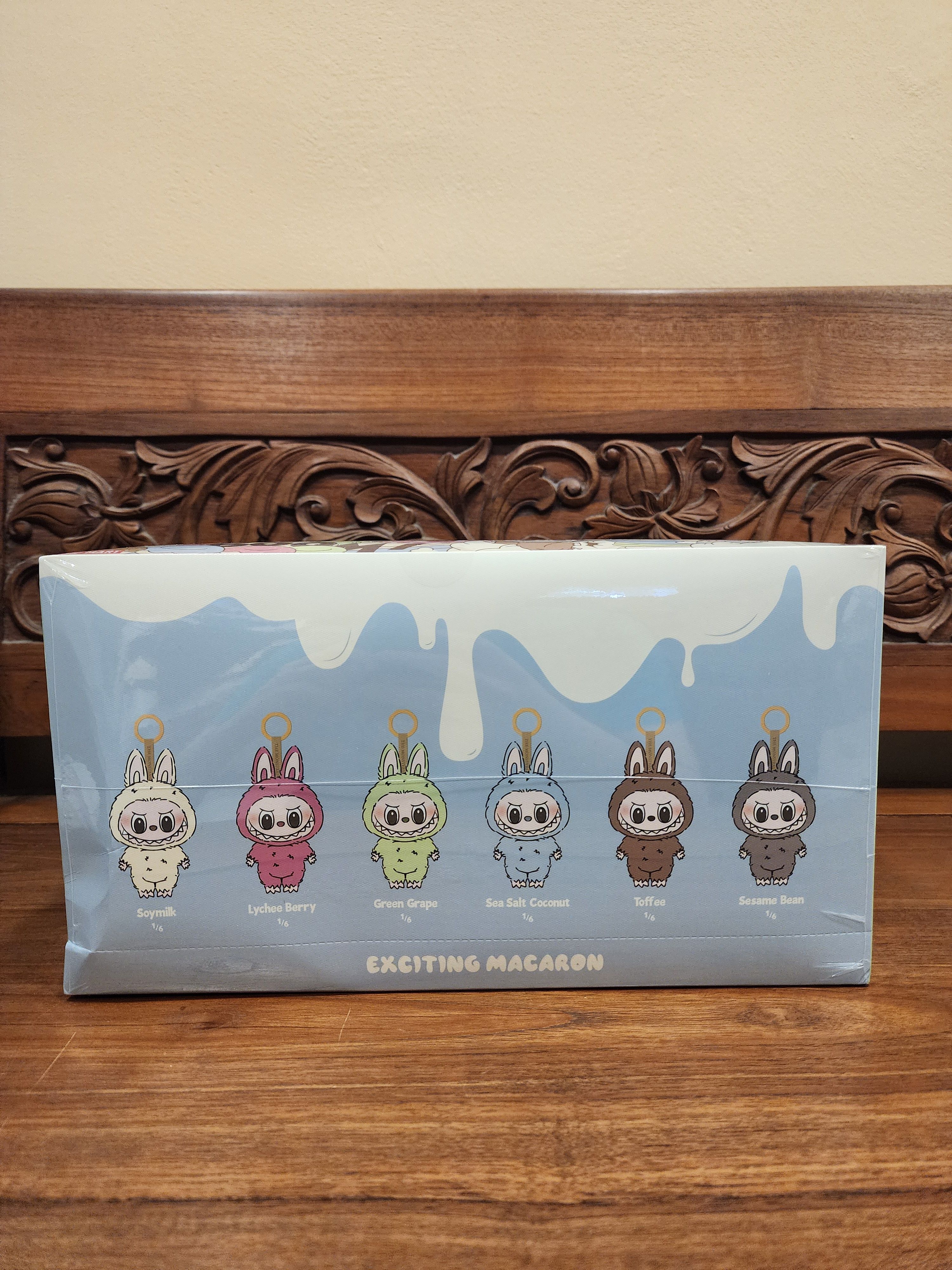 PoP Mart Labubu The Monsters "Exciting Macaron" Vinyl 6 Blind Boxes ...