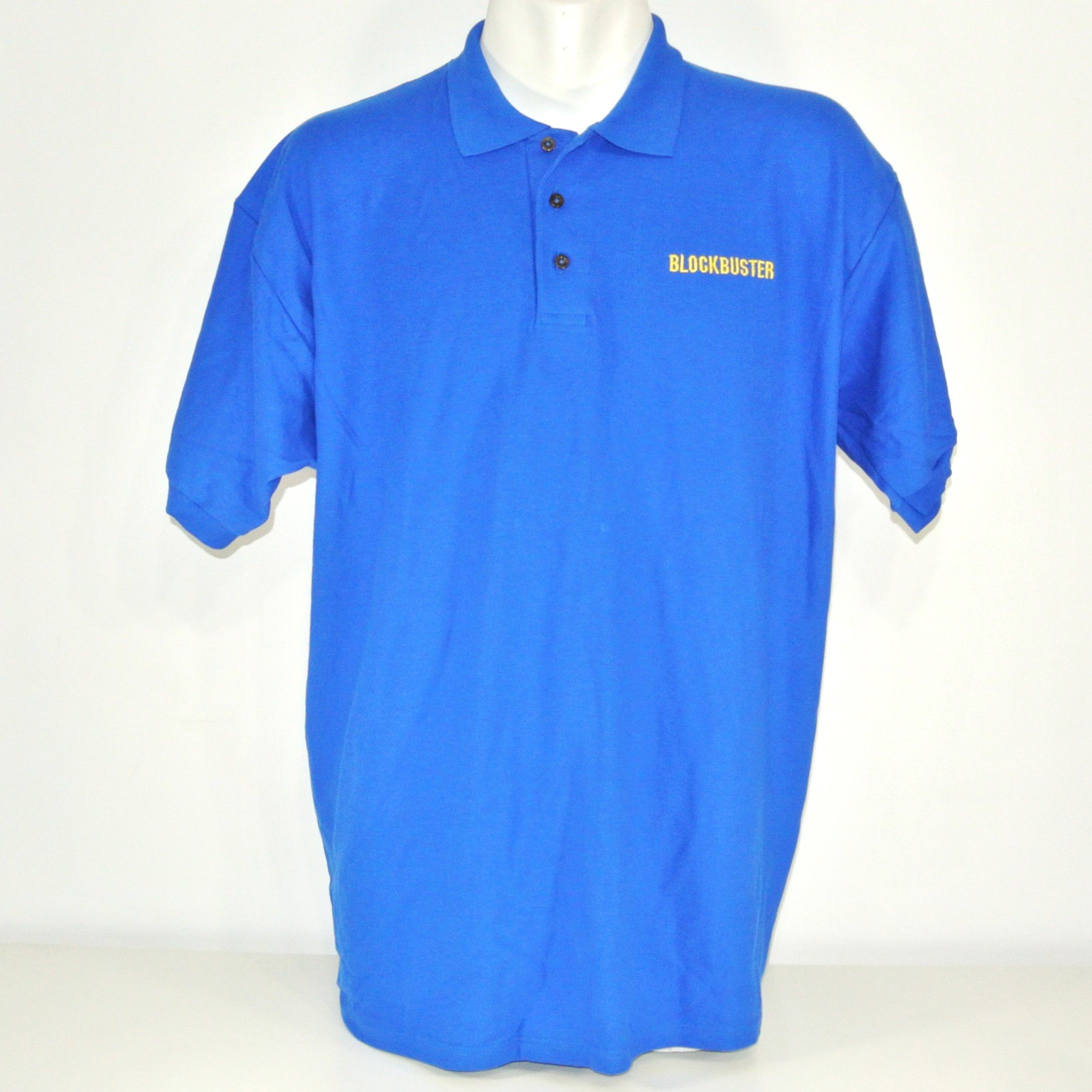 Vintage Blockbuster Video Vintage Employee Uniform Polo Shirt Blue ...