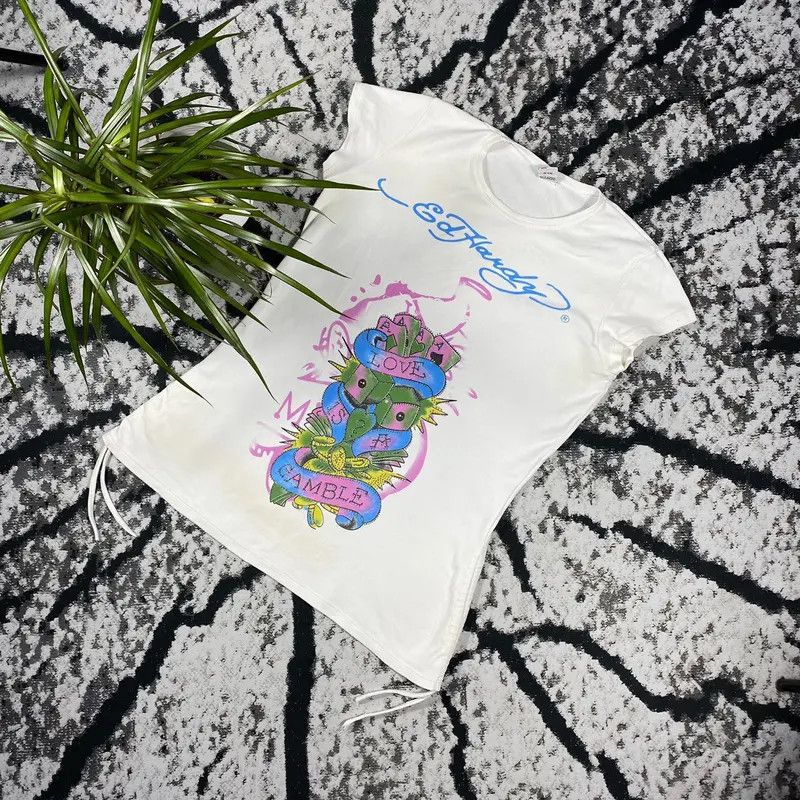 Ed Hardy Y2K ED HARDY VINTAGE 🦍 AVANT GARDE SWAG USA TSHIRT TEE HYPE ...