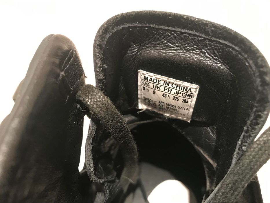 Adidas Y-3 Yohji Yamamoto Honja High Black Studded Sneakers | Grailed