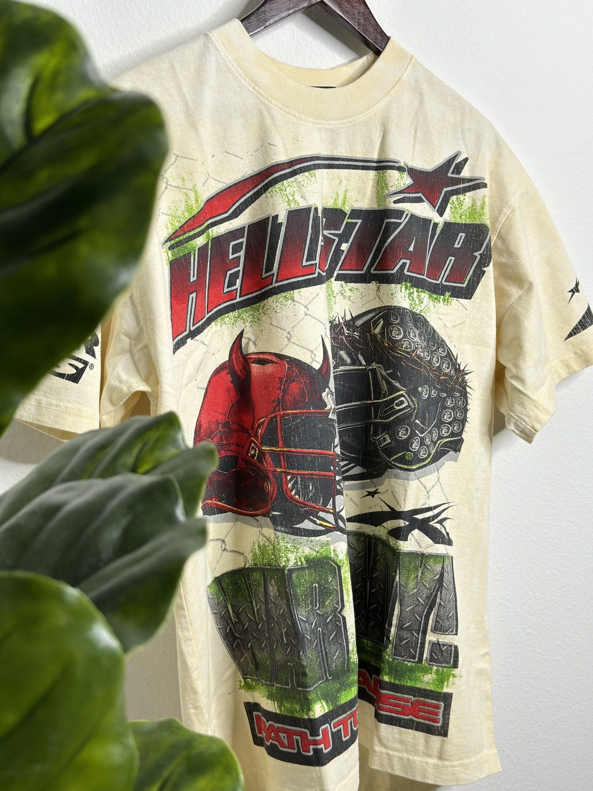 HELLSTAR Hellstar Studios War Ready Tee Cream | Grailed