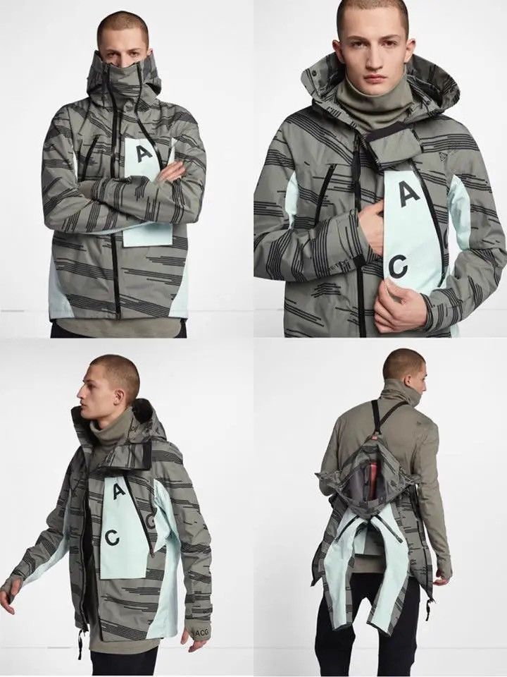 Designer × Errolson Hugh × Nike ACG Nike Lab ACG Alpine Dark Stucco & Barely Green Jacket | Grailed