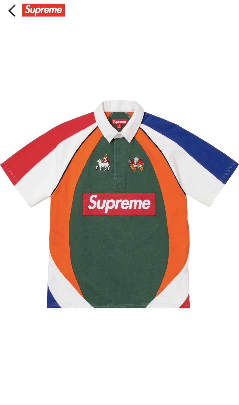 Streetwear × Supreme × Vintage Supreme S/S Rugby | Grailed