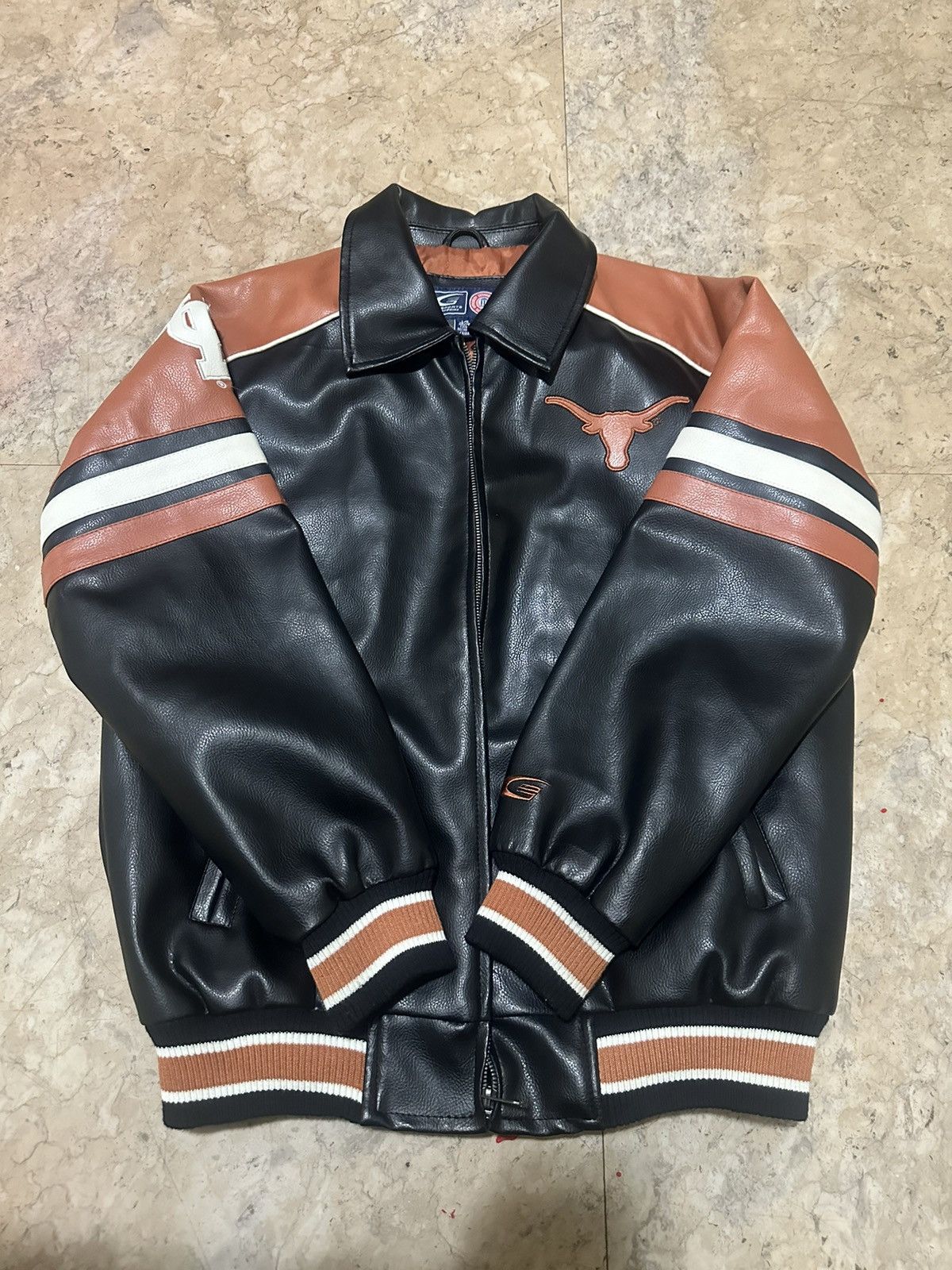 Vintage Vintage Texas Longhorns Leather Jacket | Grailed