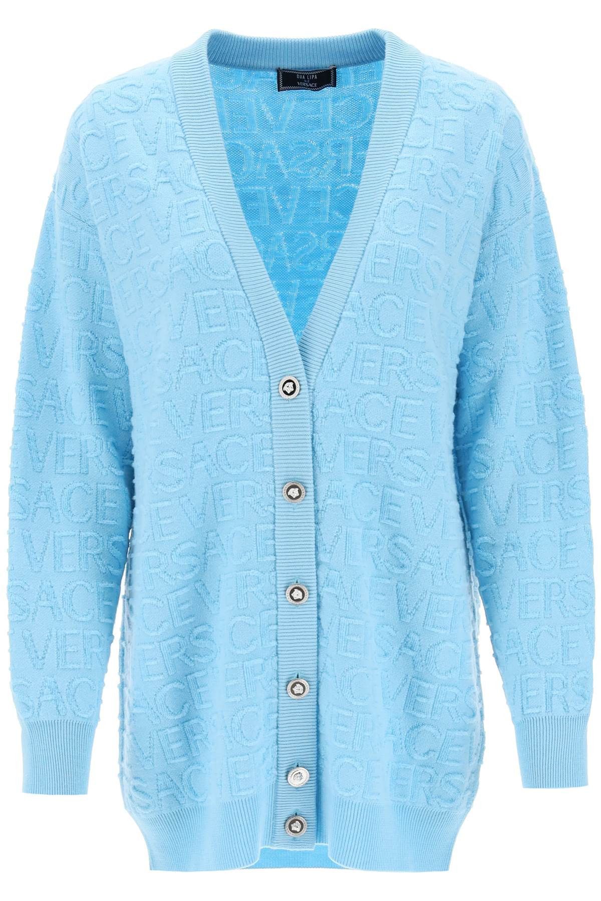 Versace Versace 'la vacanza' monogram maxi cardigan Size EU 40 for ...