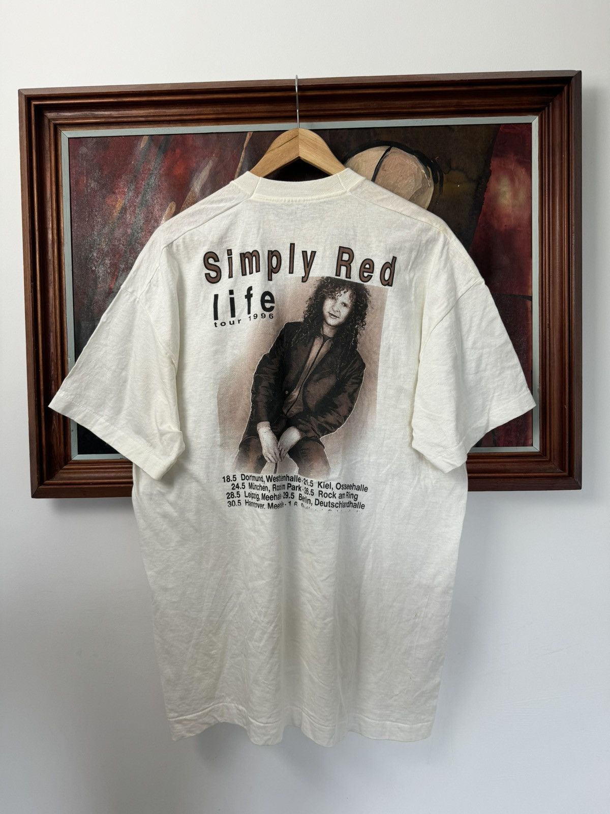 Vintage 1996 Vintage 90s Simply Red Life Tour Tee Single Stitch | Grailed