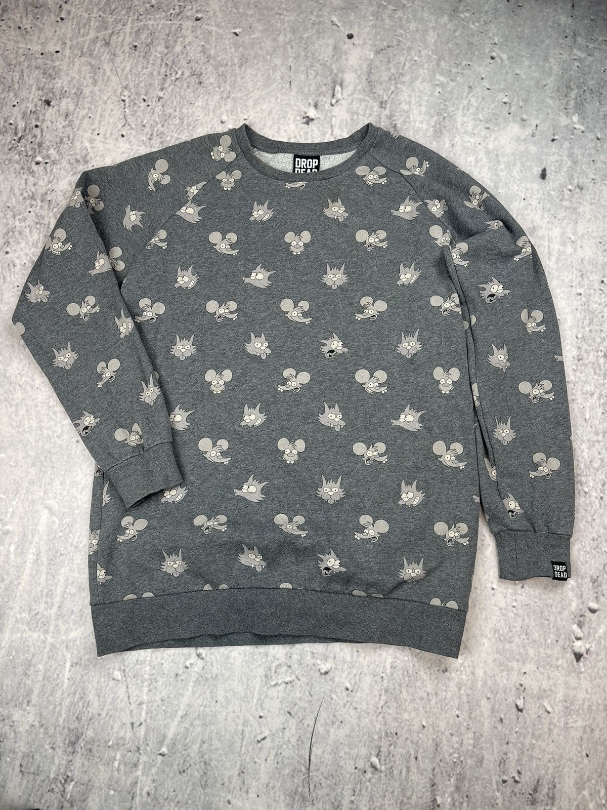 Drop Dead × The Simpsons Drop dead multi-logo Simpsons sweatshirt | Grailed