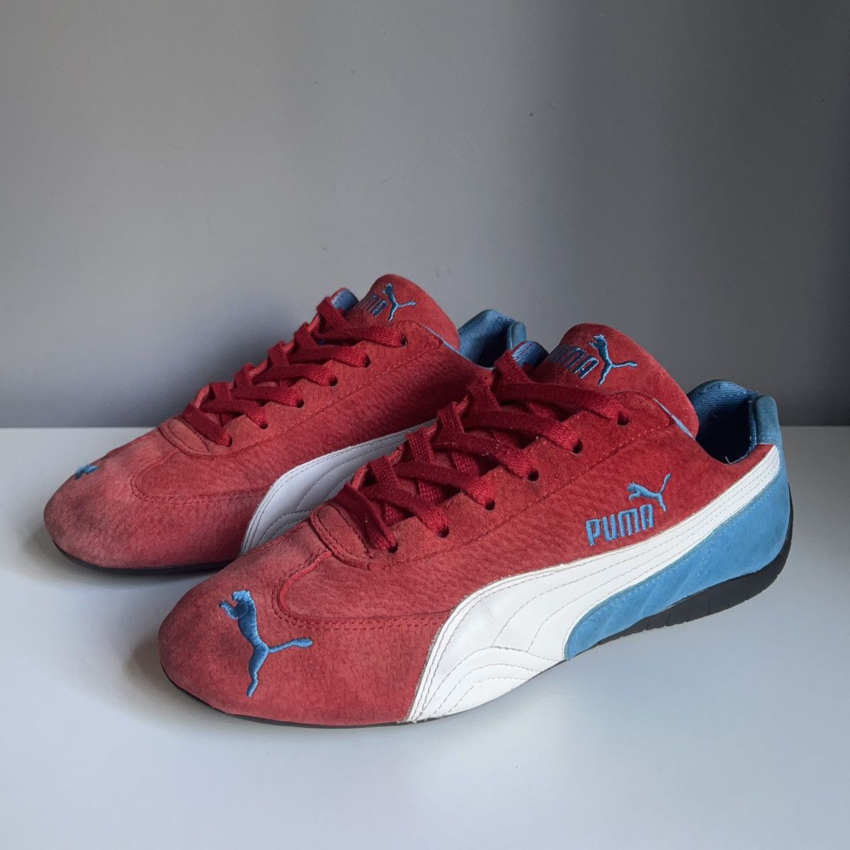 Japanese Brand × Puma × Streetwear Vintage Puma Speedcat Red Suede ...