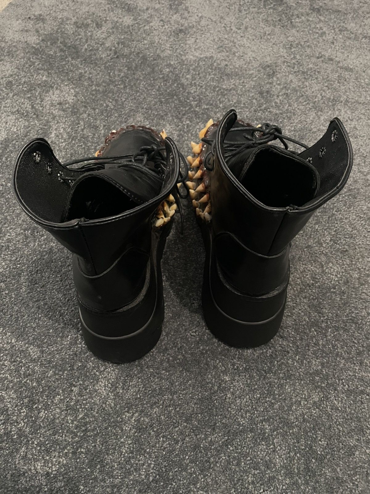Designer × Streetwear AM Nightmare Venom Teeth Boots | Grailed