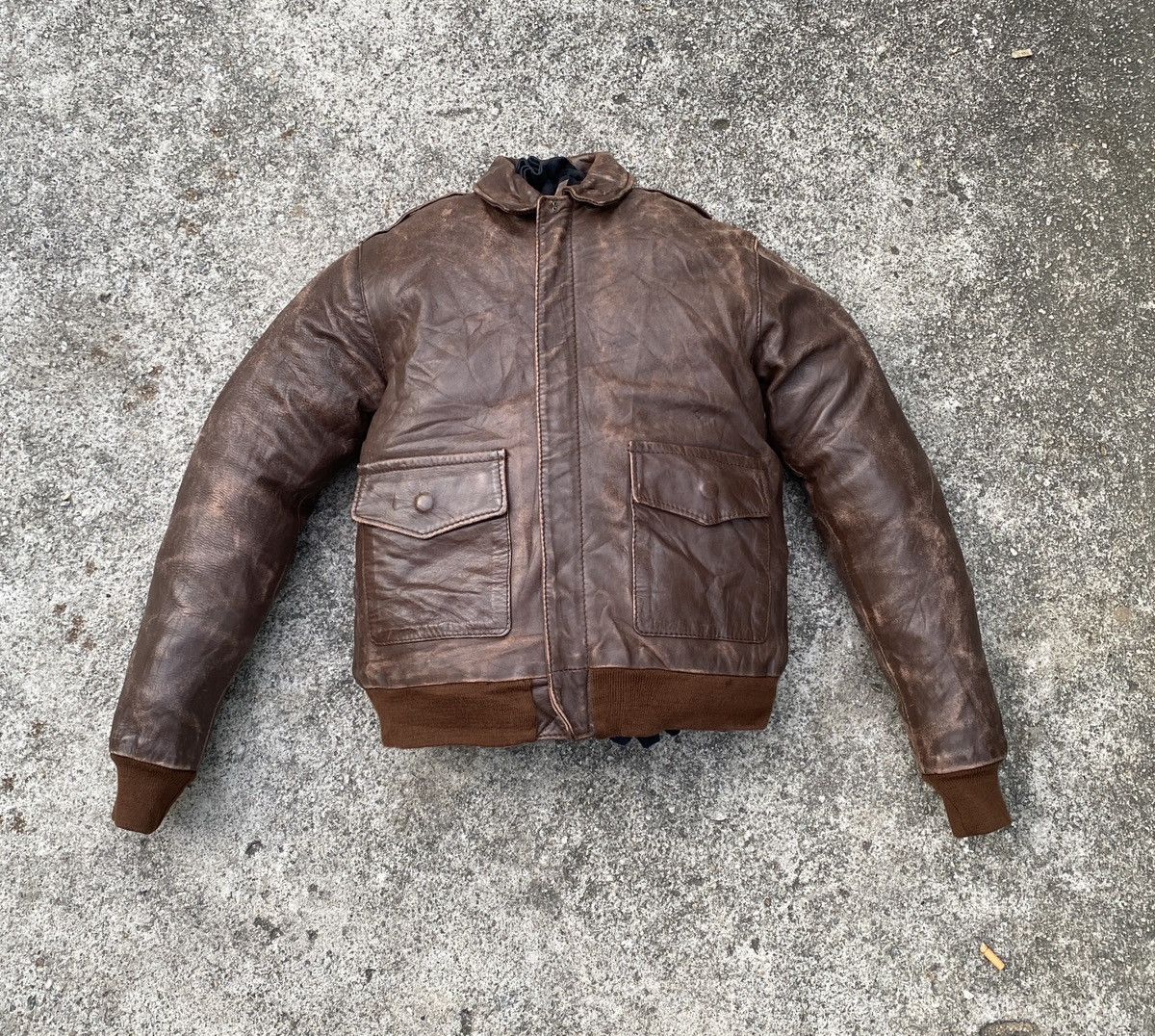 Aero Leathers 1970s Type A2 Aero Leather Us Army Patina Design Jacket ...