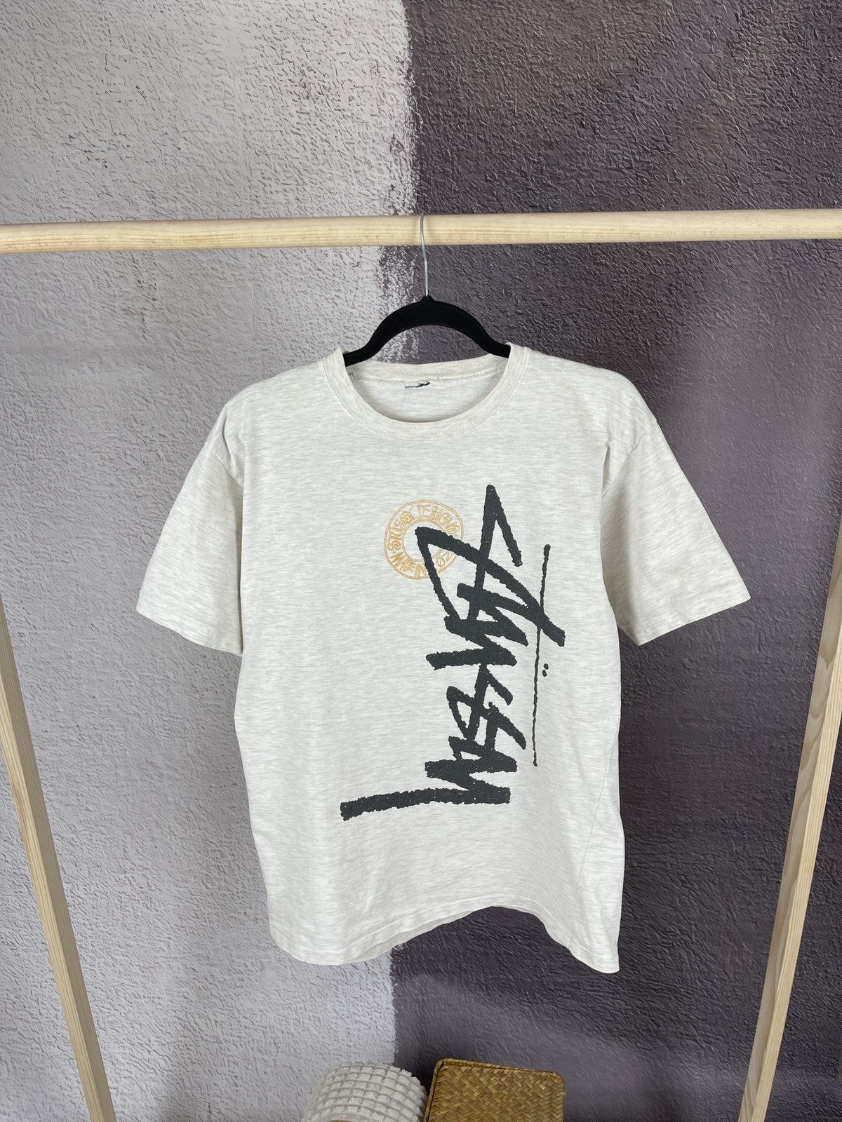 Skategang × Stussy × Vintage Stussy vintage 90s big logo single stitch tee shirt | Grailed