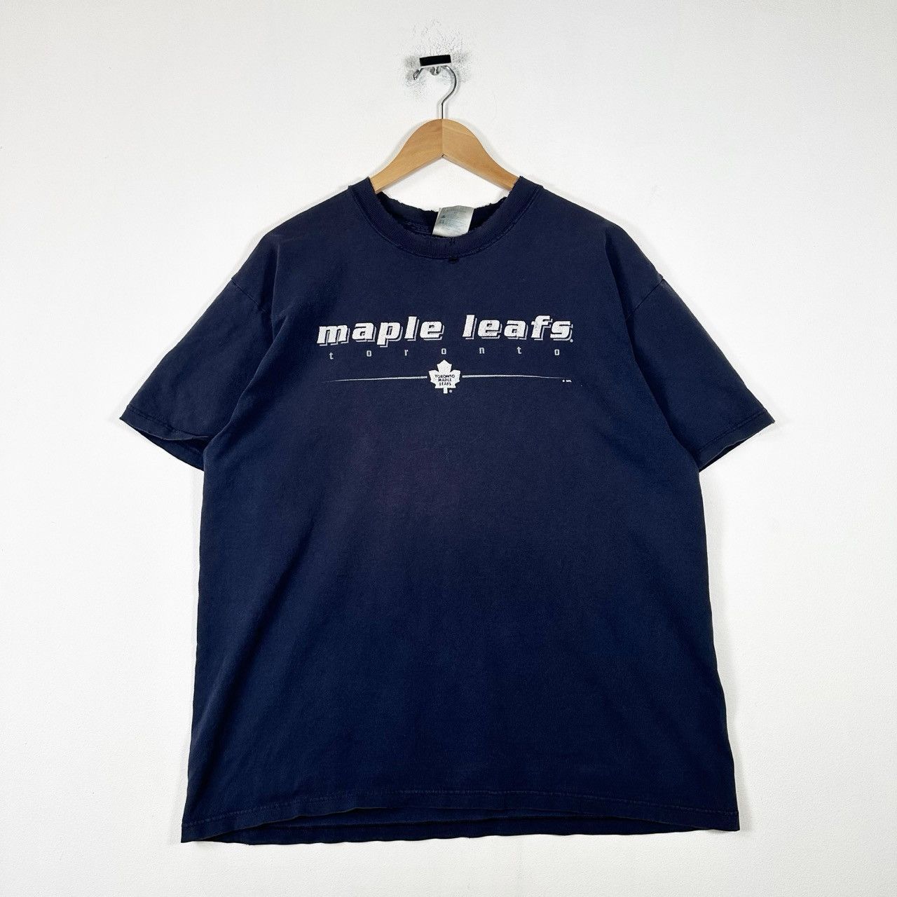 Vintage Vintage 00s Y2K Toronto Maple Leafs Spellout Distressed | Grailed